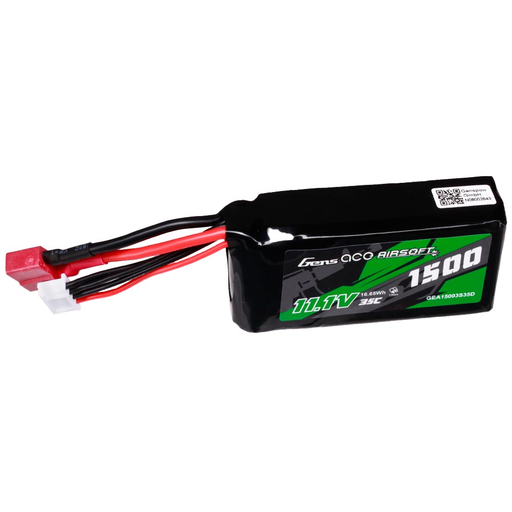 Gens Ace bterija Li-Po 11.1V 1500mAh 35C T-KONEKTOR