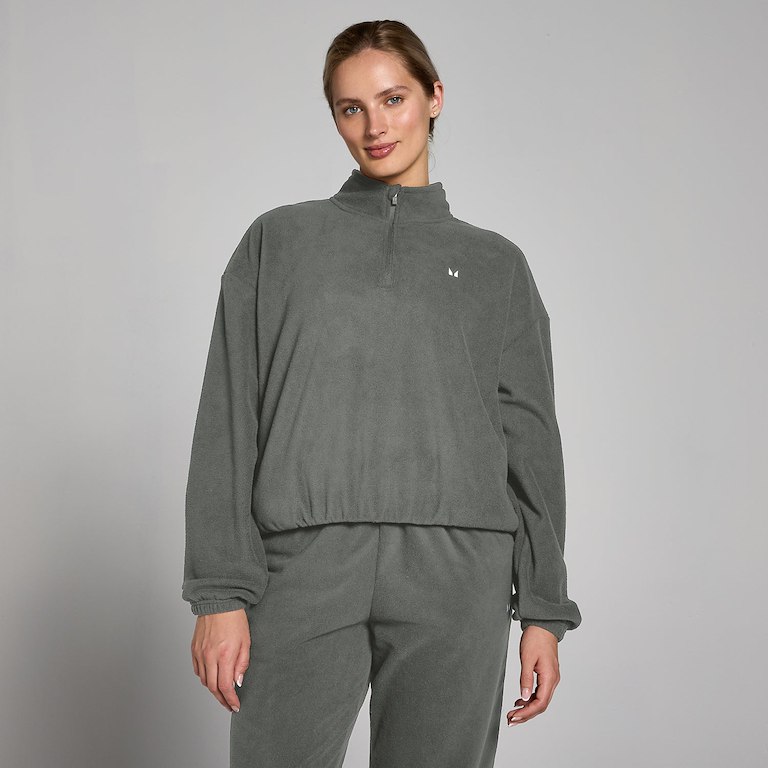 MP Women's Funnel Neck 1/4 Zip Fleece - ženska majica sa dugim rukavima - čeličnosiva