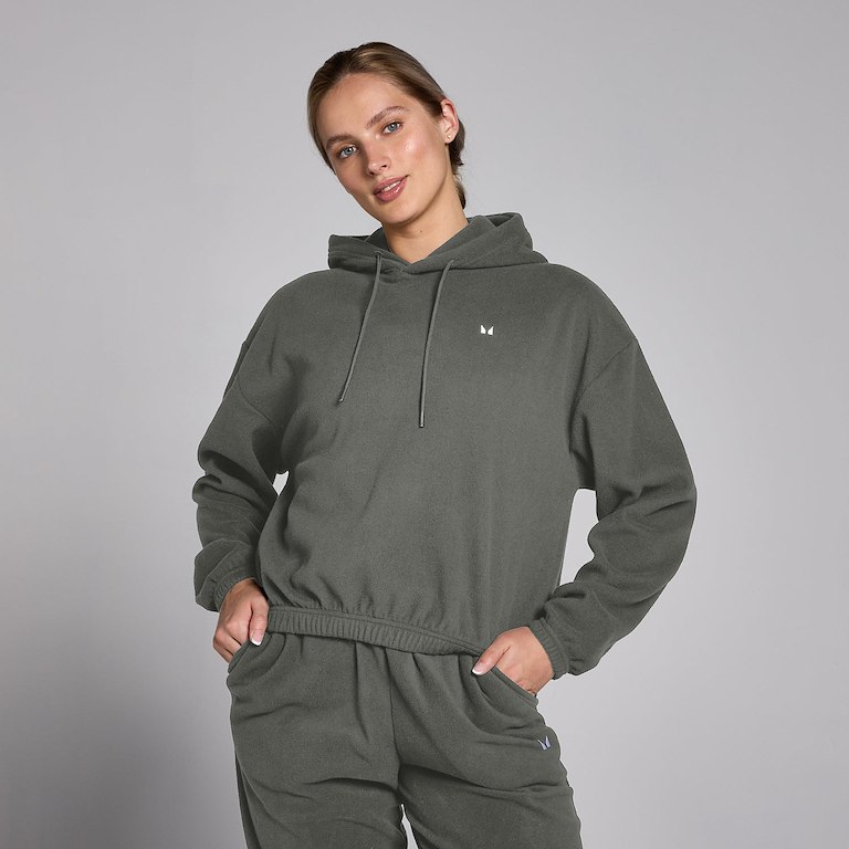 MP Women's Fleece Hoodie - ženska dukserica - čeličnosiva