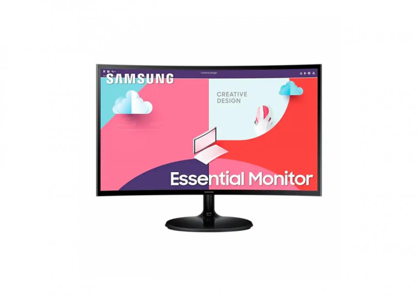 Monitor 24 Samsung LS24C360EAUXEN 1920x1080/FHD VA/75Hz/4ms/VGA/HDMI/HDCP/Freesync/VESA/Zakrivljen