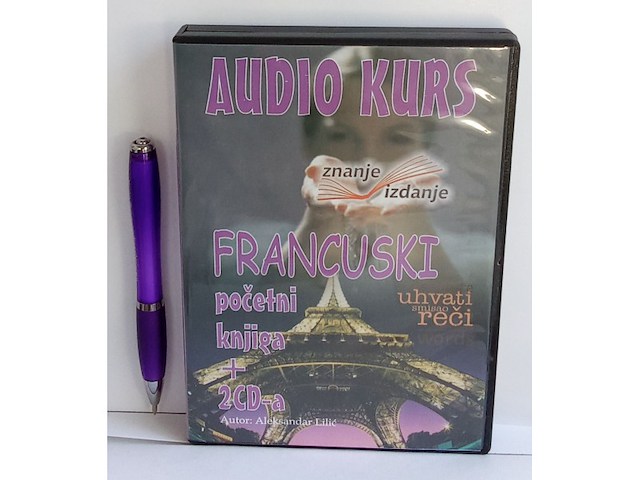 AUDIO KURS FRANCUSKI POČETNI KNJIGA + 2 CD-A (NOVO)