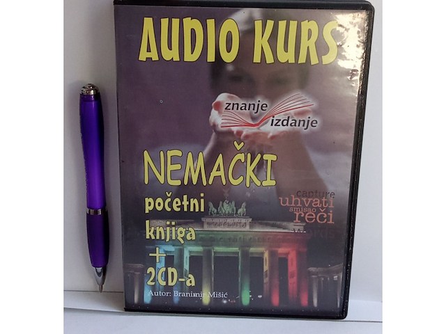 AUDIO KURS NEMAČKI POČETNI KNJIGA + 2 CD-A (NOVO)