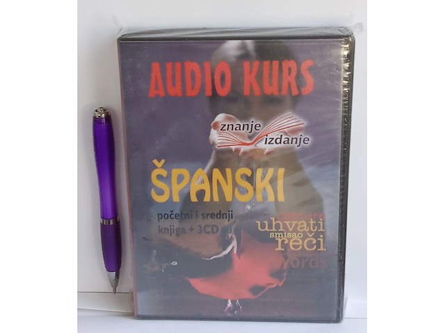 AUDIO KURS ŠPANSKI POČETNI I SREDNJI KNJIGA + 3 CD-A