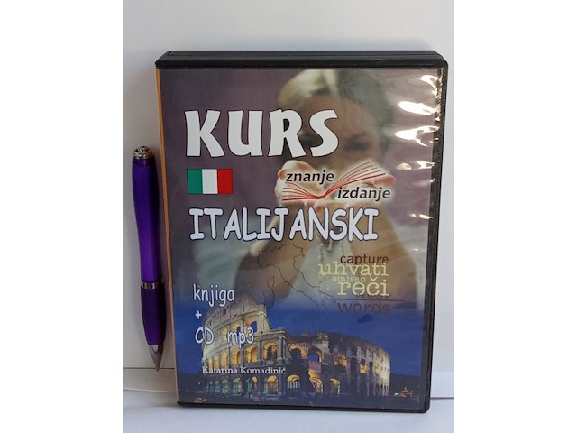 KURS ITALIJANSKI JEZIK KNJIGA + CD (NOVO)