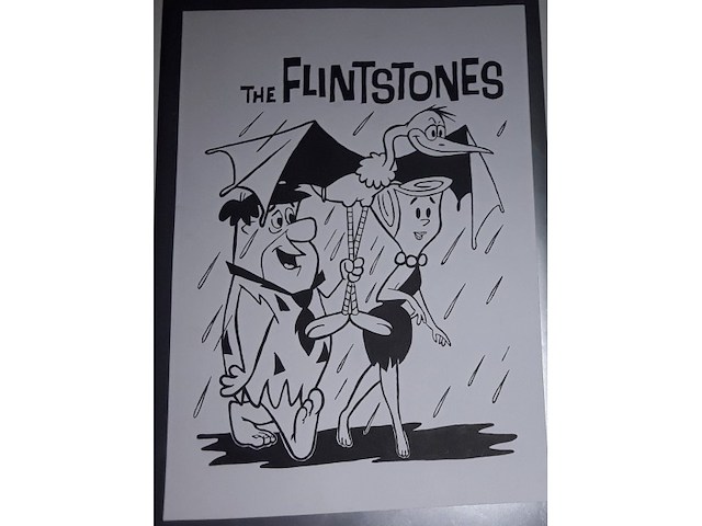 Crtez A4 - Flintstonsi - Fred i Vilma