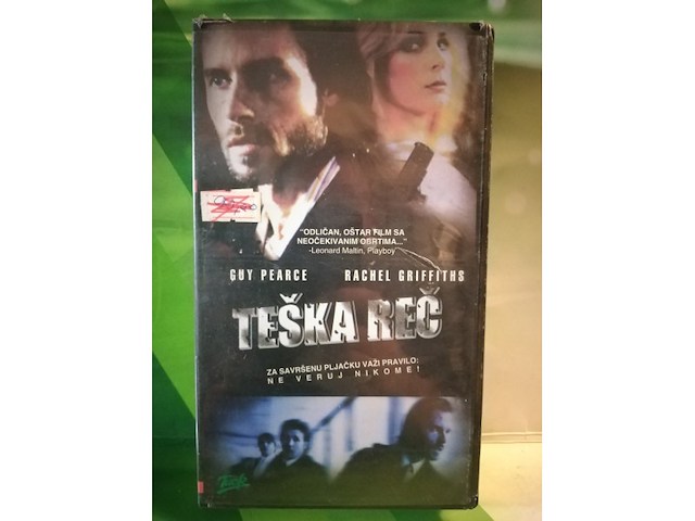 Teška Reč - Guy Pearce / VHS / NOVO / u Celofanu