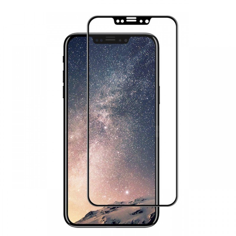 Zaštitno Kaljeno staklo 5D full glue za iPhone X, iPhone XS, iPhone 11 Pro (5.8 ") crni rubovi