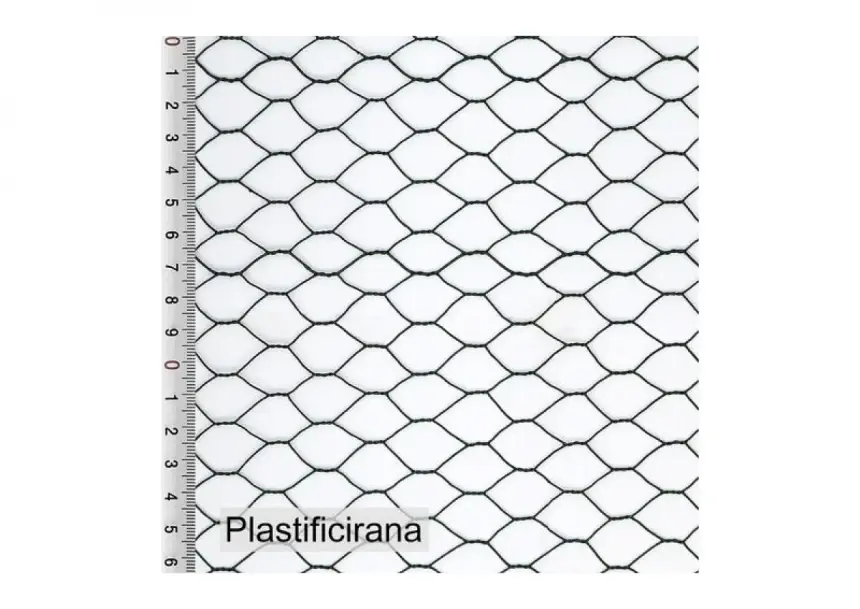 Heksagonalno pletivo plastificiran 13mmx1mx25m