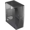 MS Armor V315, ATX, no PSU, 3x3.5", 3x2.5", tempered glass side