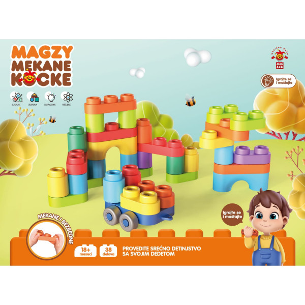 Magzy mekane kocke 38pcs sr