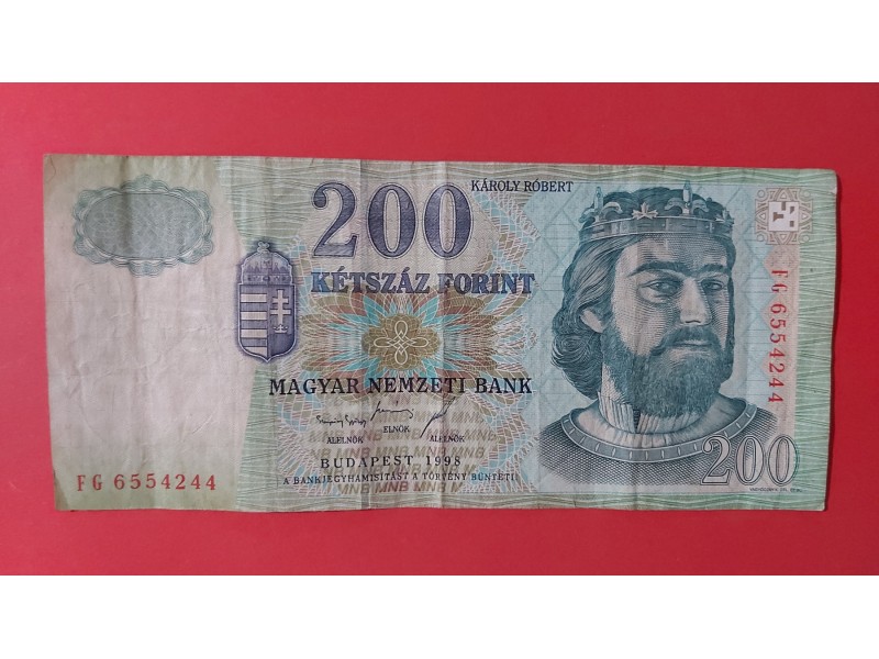 200 forint 1998 god Mađarska Vf