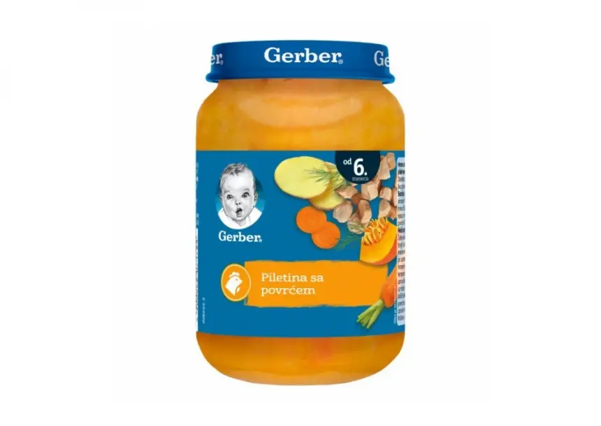 GERBER KAŠICA PILETINA 190G