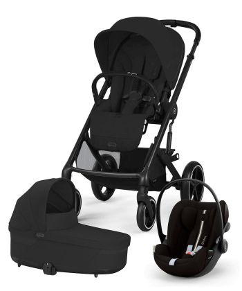 Cybex Balios S kolica za bebe 3 u 1 sa Cloud G i-Size auto sedištem - Moon Black