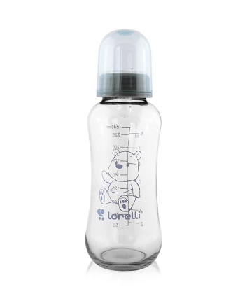 Lorelli Bertoni staklena flašica 240 ml (6m+) - Moonlight Blue