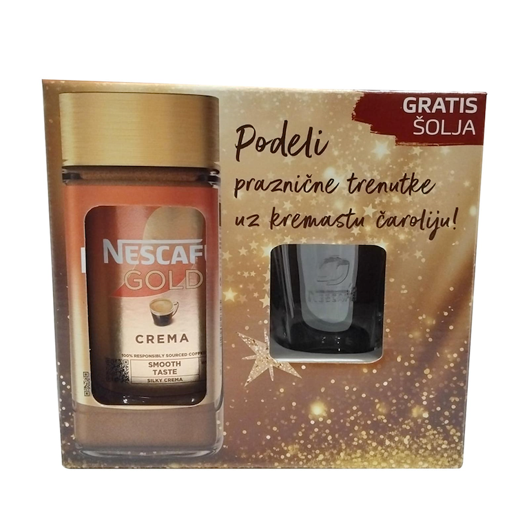 Kafa Nescafe gold crema190g+solja gratis