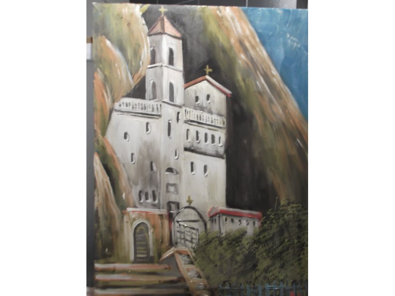 manastir ostrog 70x50cm ulje na platnu