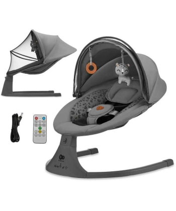 Kinderkraft Lumi 2 ljuljaška za bebu do 9 kg Dark Grey