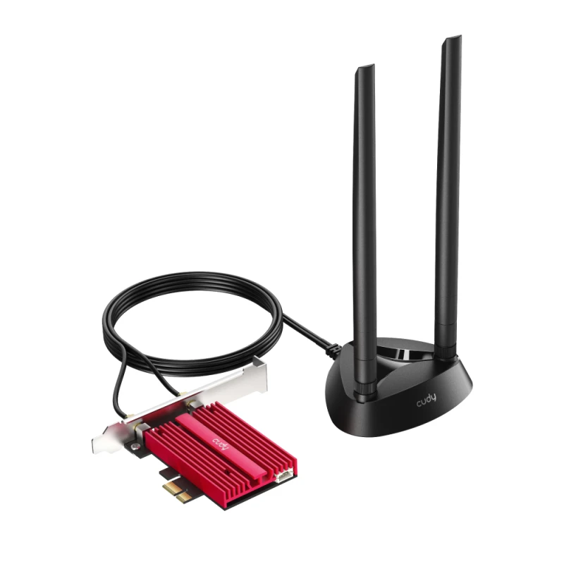 Cudy WE4000 AX5400 Wi-Fi 6/6E Bluetooth 5.2 PCIe Adapter