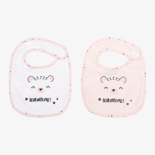 Kikka Boo Bebi portikle od frotira set 2 kom Bear with Me Pink KKB14065