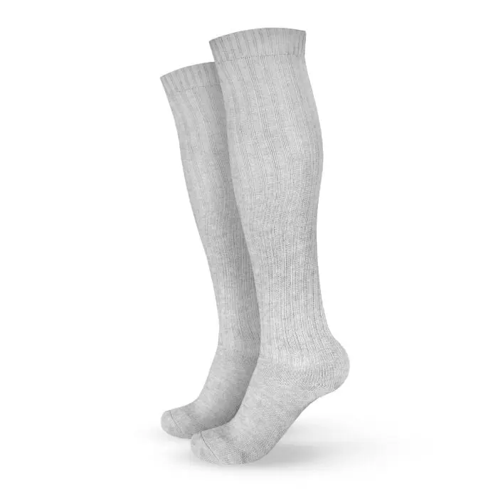 Knee High Wool Socks Grey - BeastPink