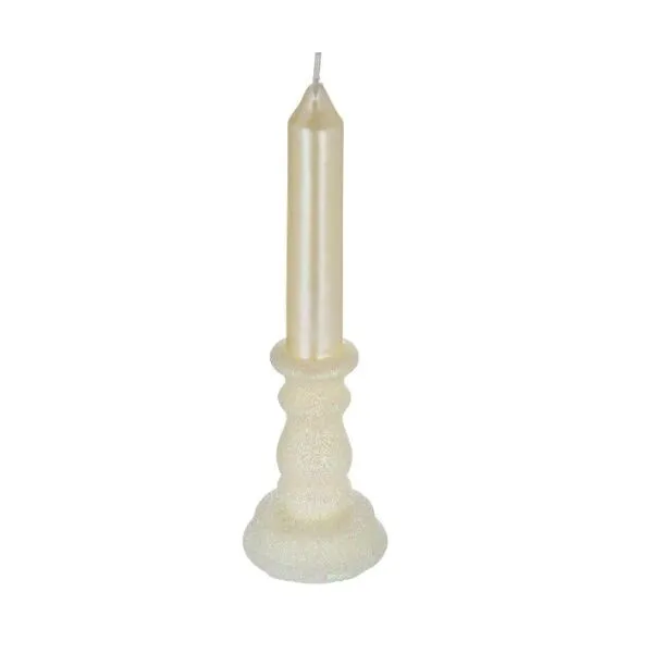 Sveća u obliku svećnjaka 20 cm bela (134365BL)