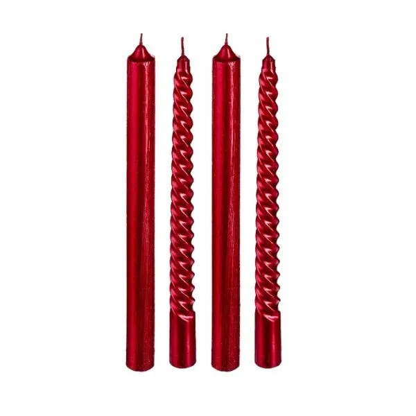 Set 4 sveće 48 gr crvena (129849RG)