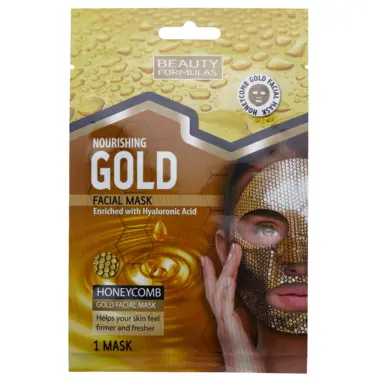 BEAUTY FORMULAS Sheet maska za lice - Gold