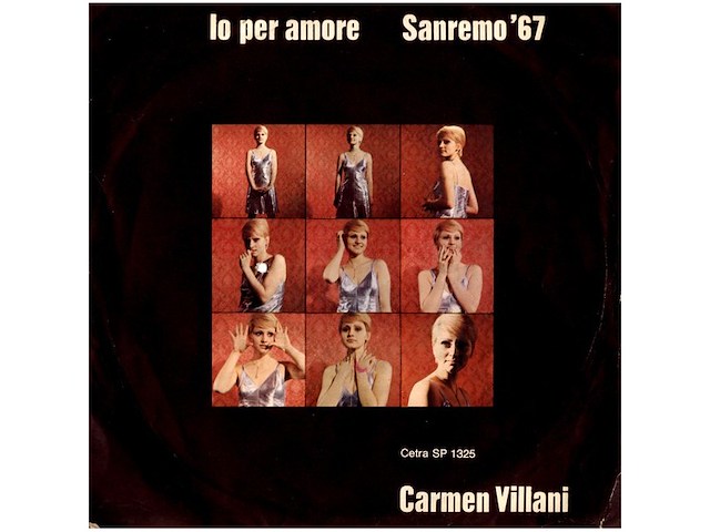 Carmen Villani – Io Per Amore Vinyl, 7`, 45 RPM