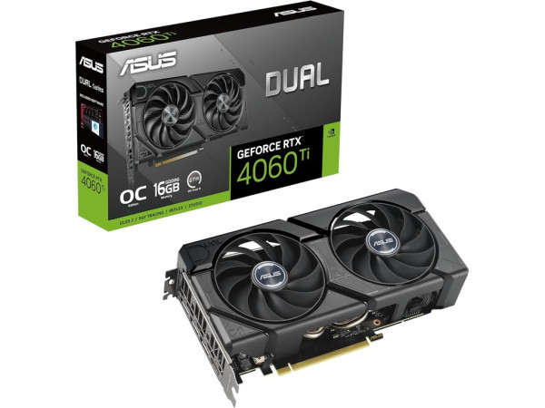 Asus Grafička karta DUAL-RTX4060TI-O16G-EVO NVD 16GB GDDR6 128bit crna (90YV0JH8-M0NA00)