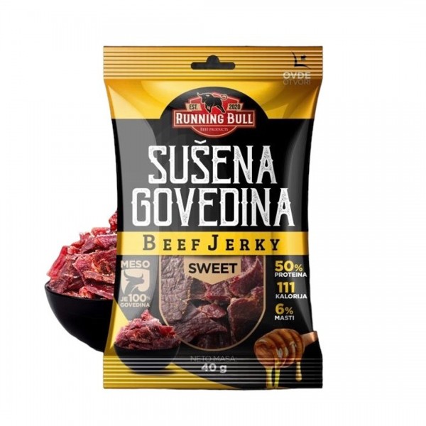 Beef Jerky (sušena govedina) 40g – RunningBull