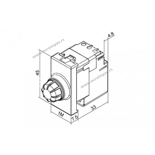 760511.2 Inteligentni programabilni LED DIMER 4-60W/VA sa potenciometrom i naizmenicnom sklopkom 1M