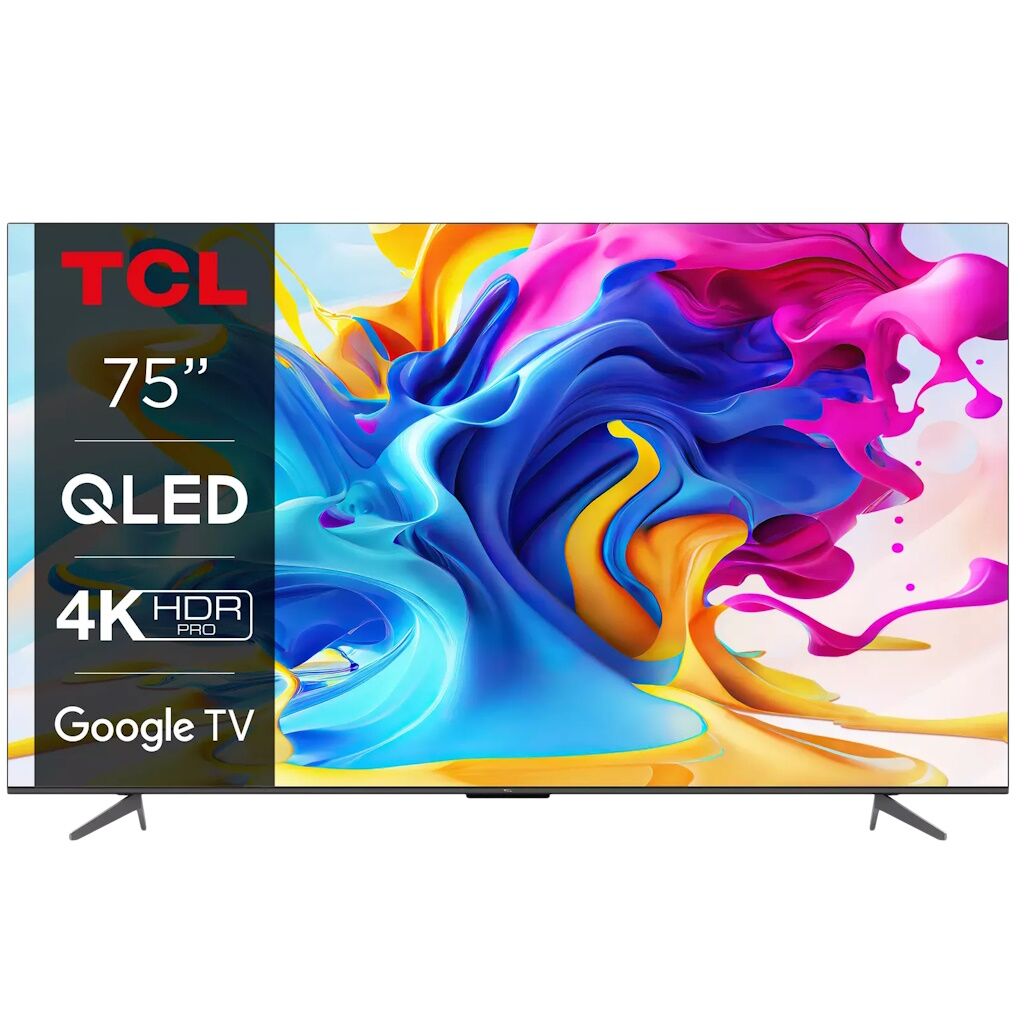 Televizor TCL 75C645/QLED/75"/4K HDR/60Hz/Google TV/crna