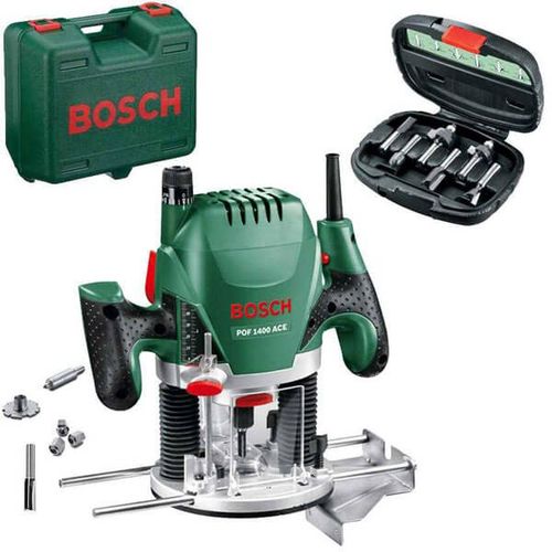 Bosch POF 1400 ACE glodalica za drvo + set glodala 6 komada, 1.400W