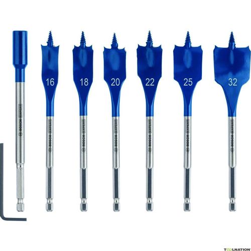 Bosch 7-delni set pljosnatih burgija Self Cut Speed 16 / 18 / 20 / 22 / 25 / 32 x 152mm EXPERT 2608900334