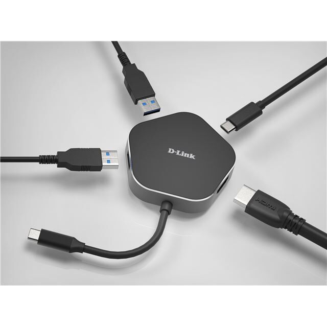 DLink 4‑in‑1 USB‑C Hub with HDMI DUB-M420