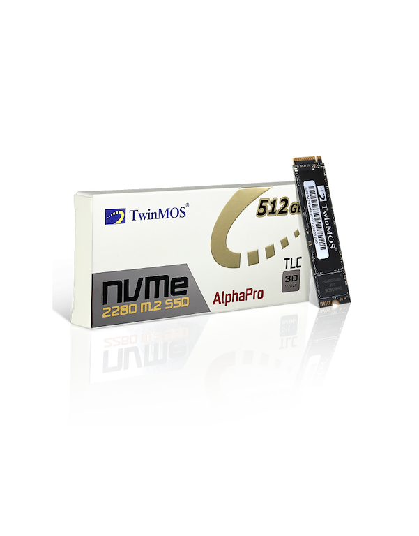 SSD M.2 NVMe TwinMOS 512GB, 3500MBs/3080MBs NVMEFGBM2280