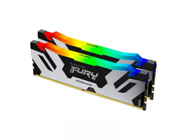 KINGSTON DIMM DDR5 48GB (2x24GB) 7200MHz KF572C38RSAK2-48 Fury Renegade Silver RGB XMP