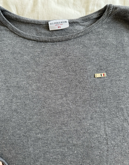 US polo dzemper sivi