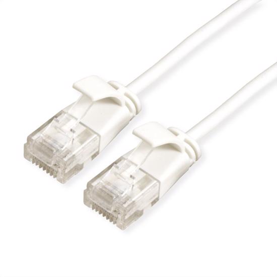 Secomp Roline UTP Data Center PatchCord SLIM Cat6A/Class EA LSOH white 1m