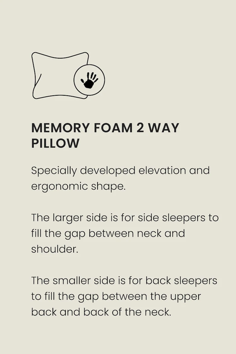 Two Way Memory Foam Pillow