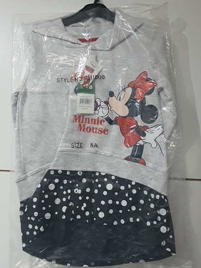 Minnie duks sa imitacijom kosulje