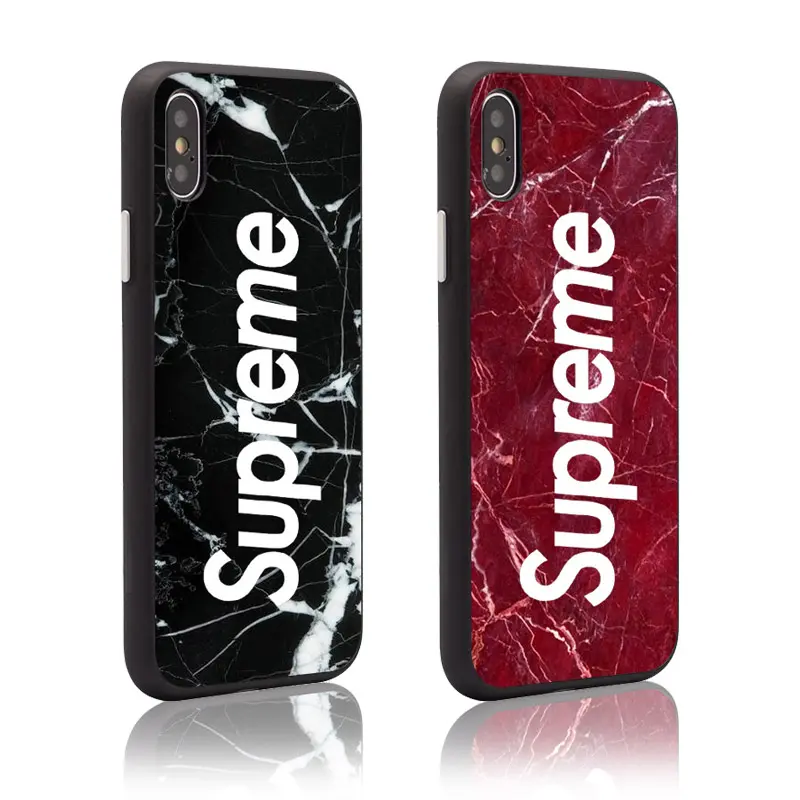 Maska za telefon Supreme print za iPhone X/ XS crvena