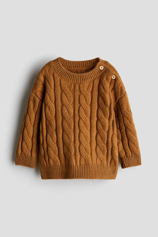 CABLE-KNIT JUMPER