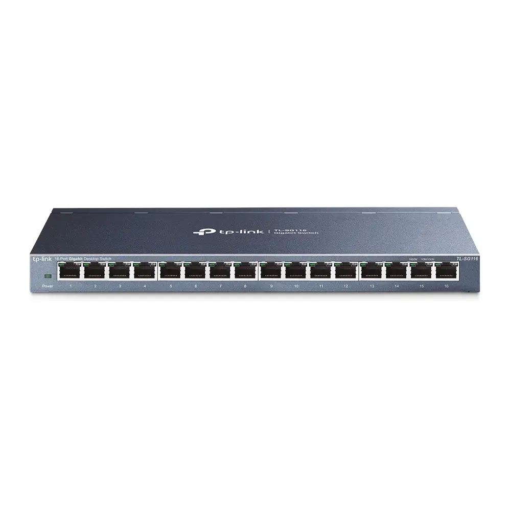 TP-LINK Switch TL-SG116 Gigabit Gigabit/16x10/1000Mbps/Desktop sivi