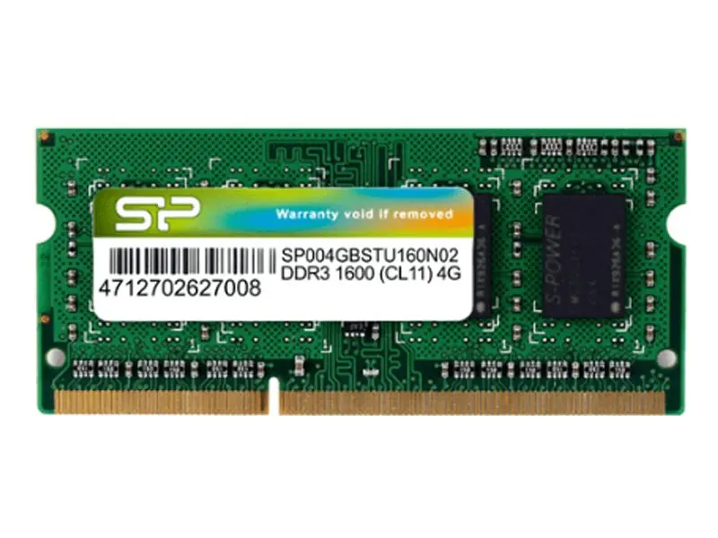 SILICON SP004GBSTU160N02 POWER SODIMM 4GB DDR3, 1600MHz