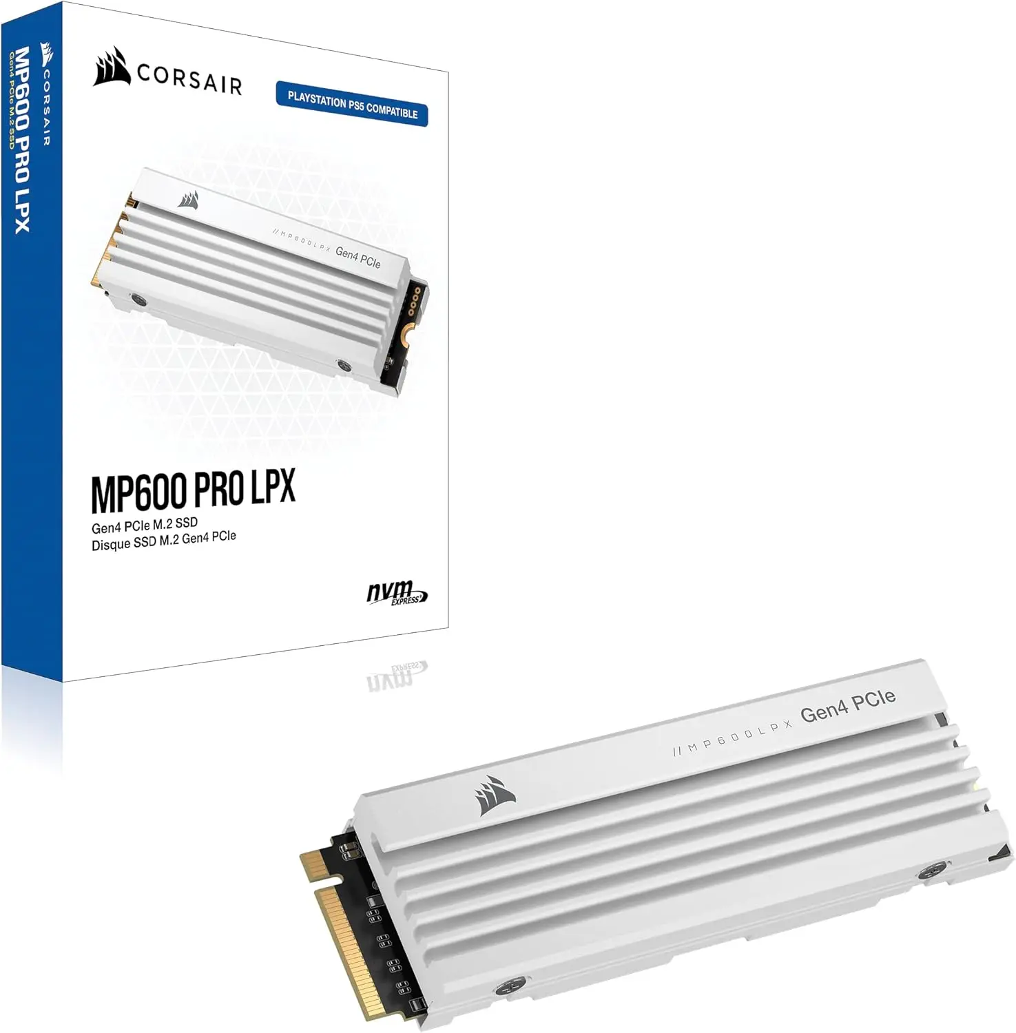 Corsair SSD MP600 PRO LPX 1TB/M.2/NVMe/bela