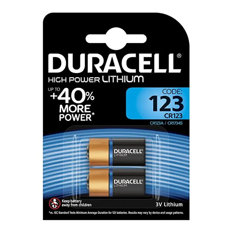 DURACELL CR123 3V 1/2 litijumska baterija pakovanje 2kom