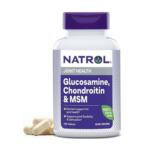 Natrol INC glucosamine, chondroitin & MSM (90 tableta)