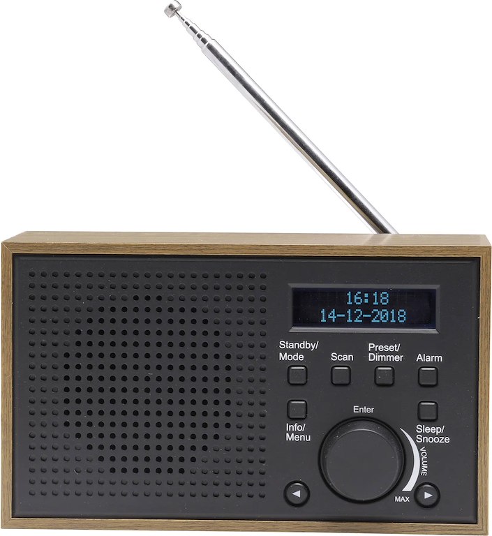 DENVER DAB-46DGR FM Radio, Tamnosivi