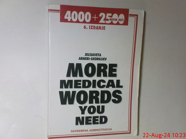 JELISAVETA ARNERI GEORGIJEV - MORE MEDICALS WORDS YOU N